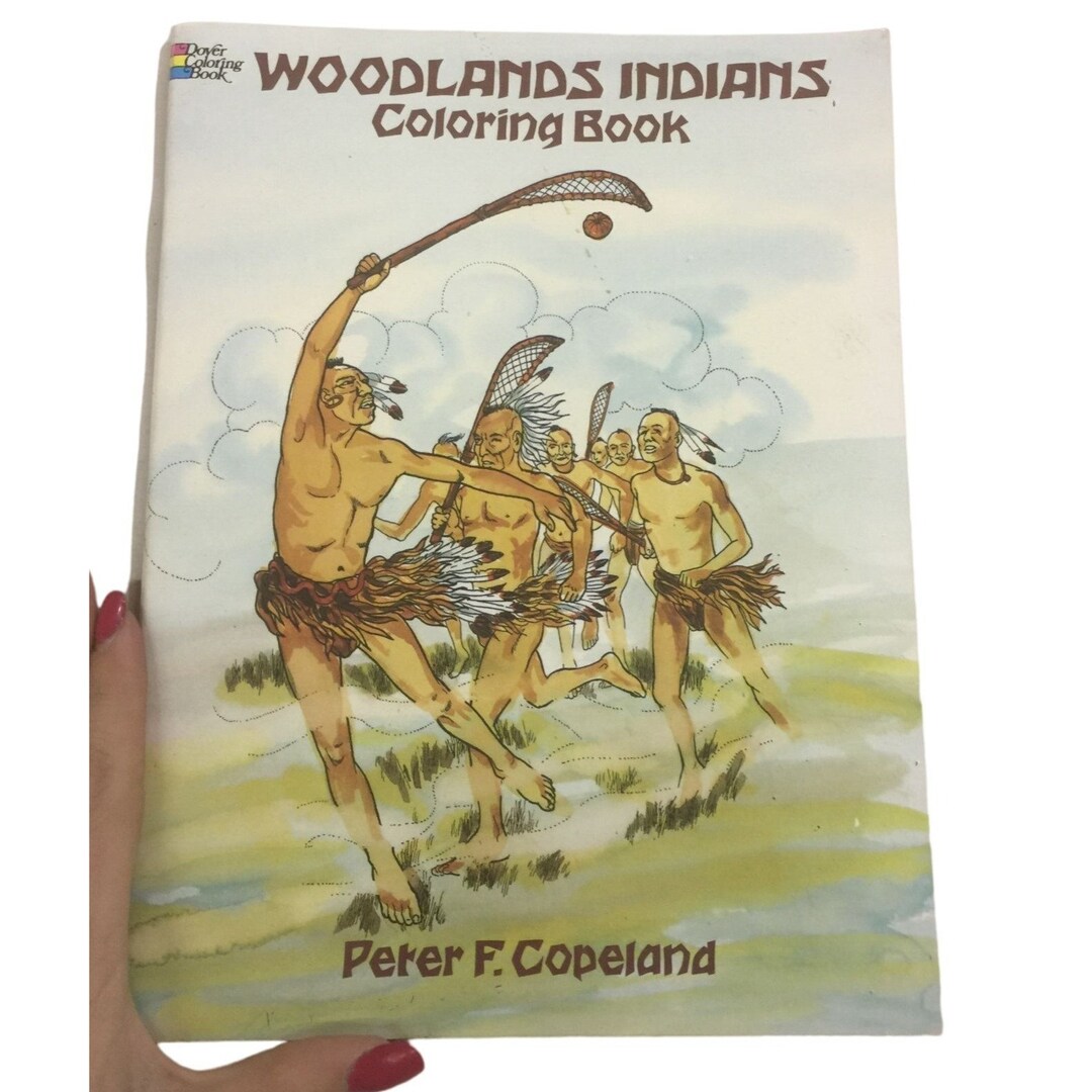 Woodlands Indians Coloring Book by Peter F Copeland - Etsy