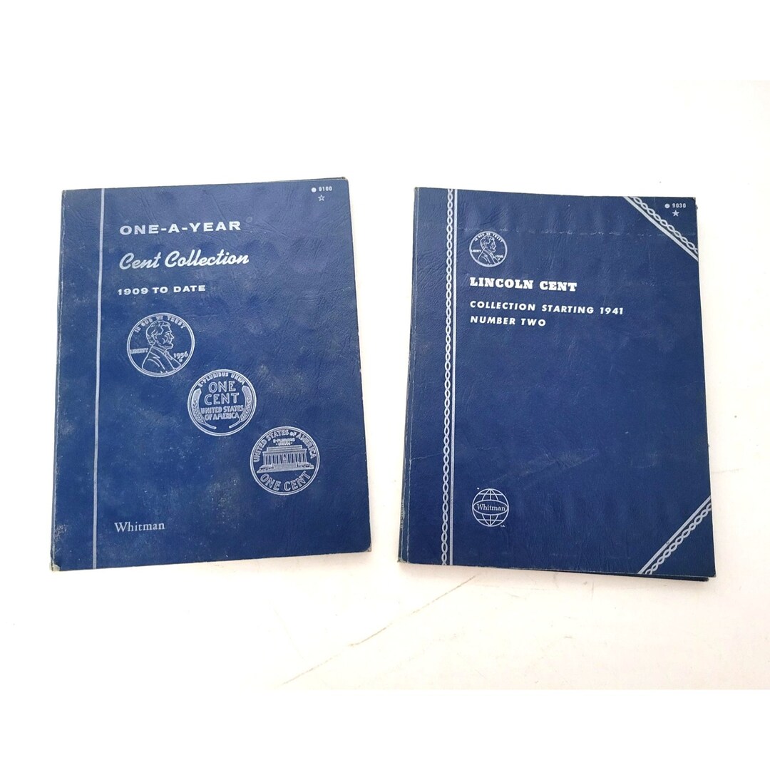 Coin Books One a Year Cent Collection 1909 to Date & Lincoln Cent ...