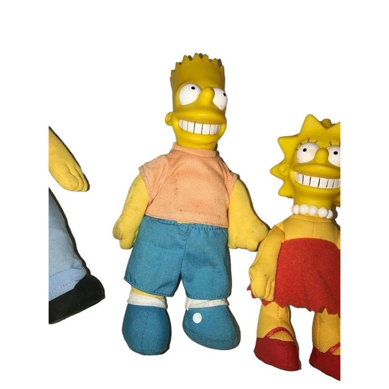 Vintage SIMPSONS Family Dolls Homer, Bart, Lisa and Maggie TV Show ...