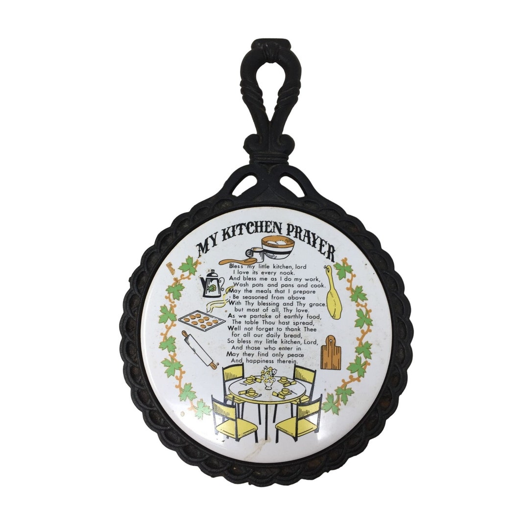 My Kitchen Prayer Vintage Kitchen Decor Trivet Classic - Etsy
