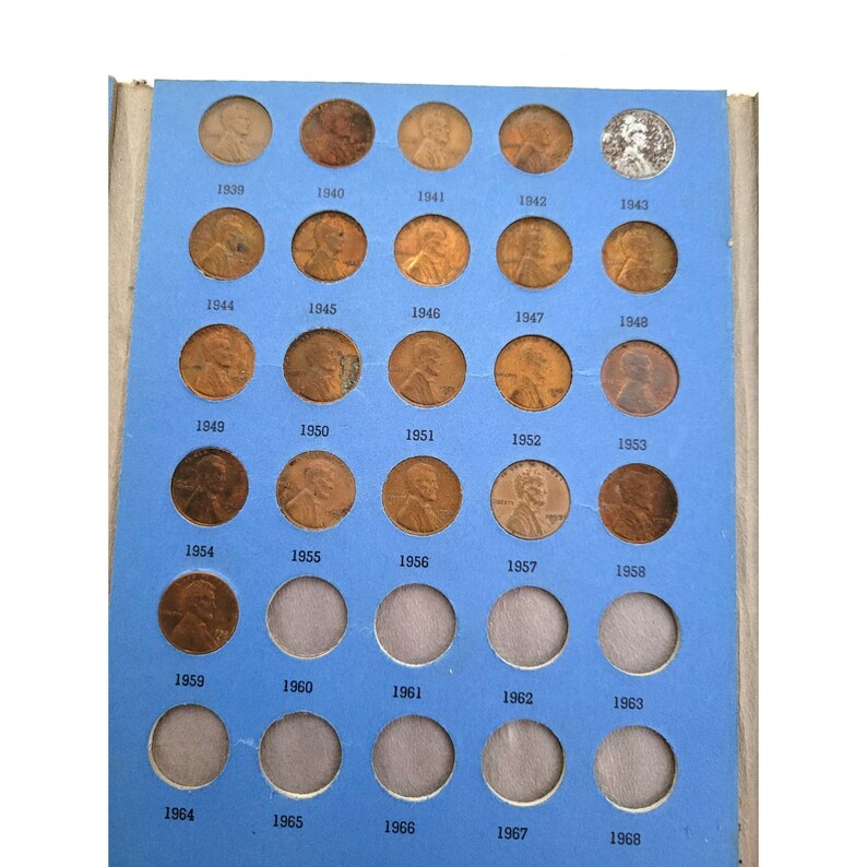 Coin Books One a Year Cent Collection 1909 to Date & Lincoln Cent ...