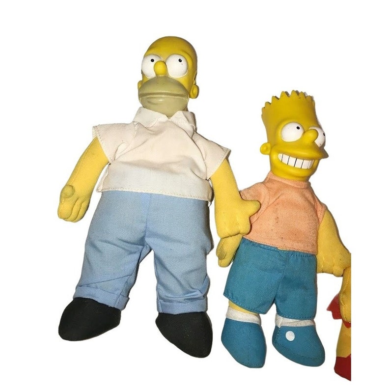 Vintage SIMPSONS Family Dolls Homer, Bart, Lisa and Maggie TV Show ...
