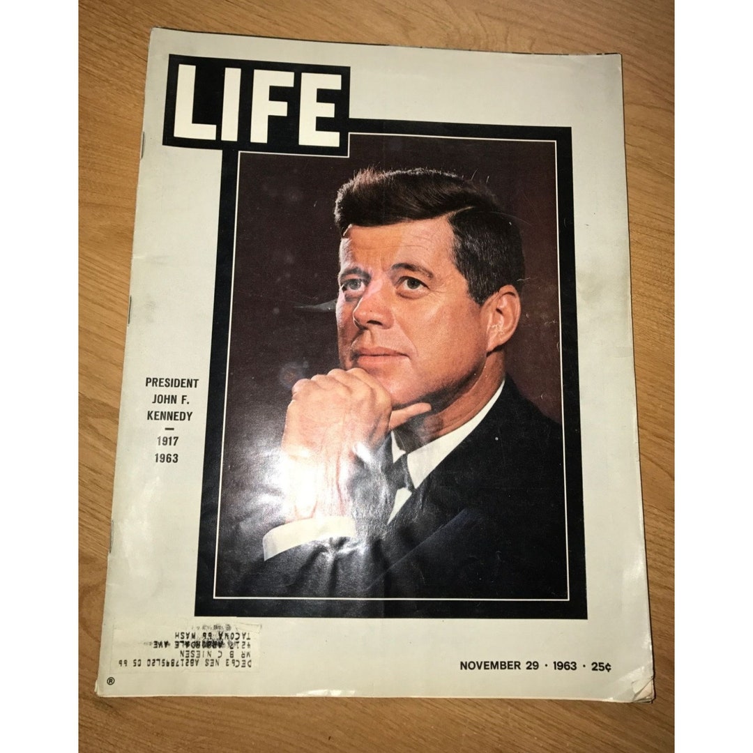 Vintage LIFE Magazine Nov. 29 1963 John F Kennedy - Etsy