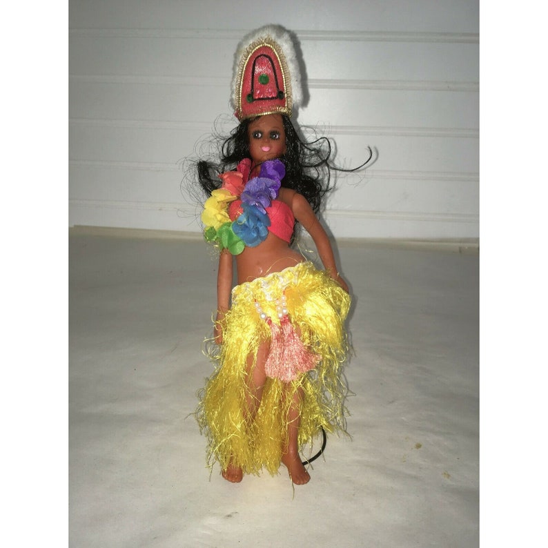 Vintage Hawaiian Hula Dancer Doll Authentic Clothing Lei Dancing - Etsy