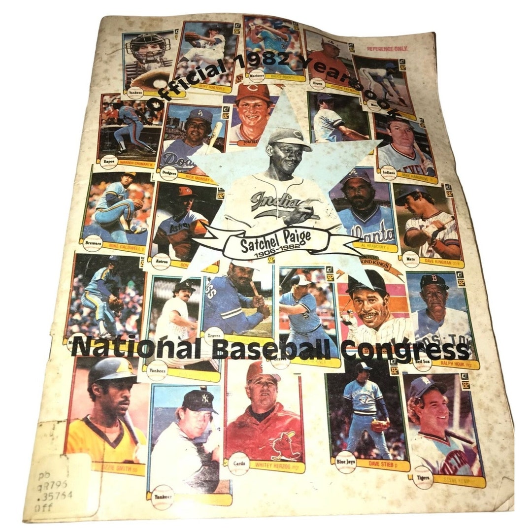 Official 1982 Yearbook of the National Baseball Congress ex-lib Satchel ...