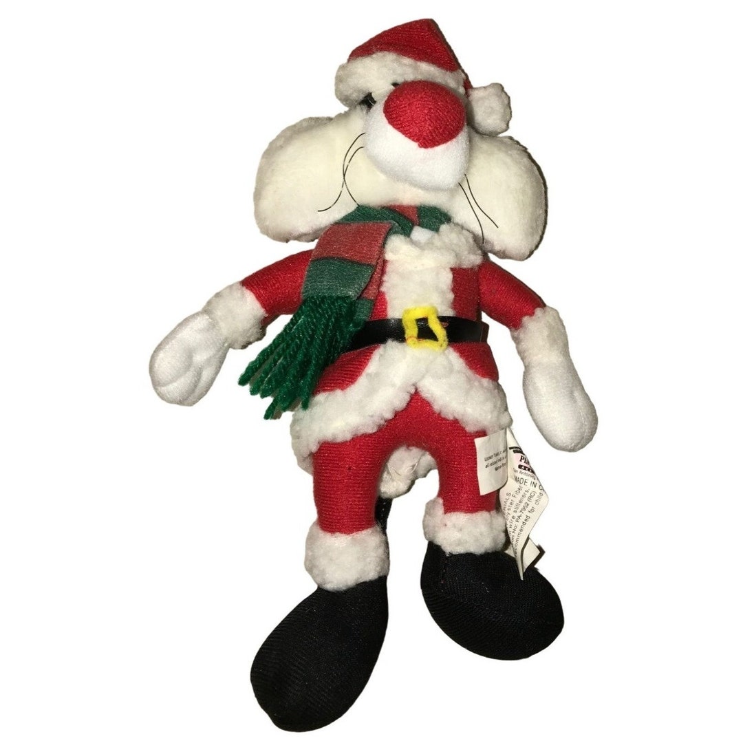 Looney Toons SYLVESTER Santa Suit Plush Christmas Toy Collectible 9 ...
