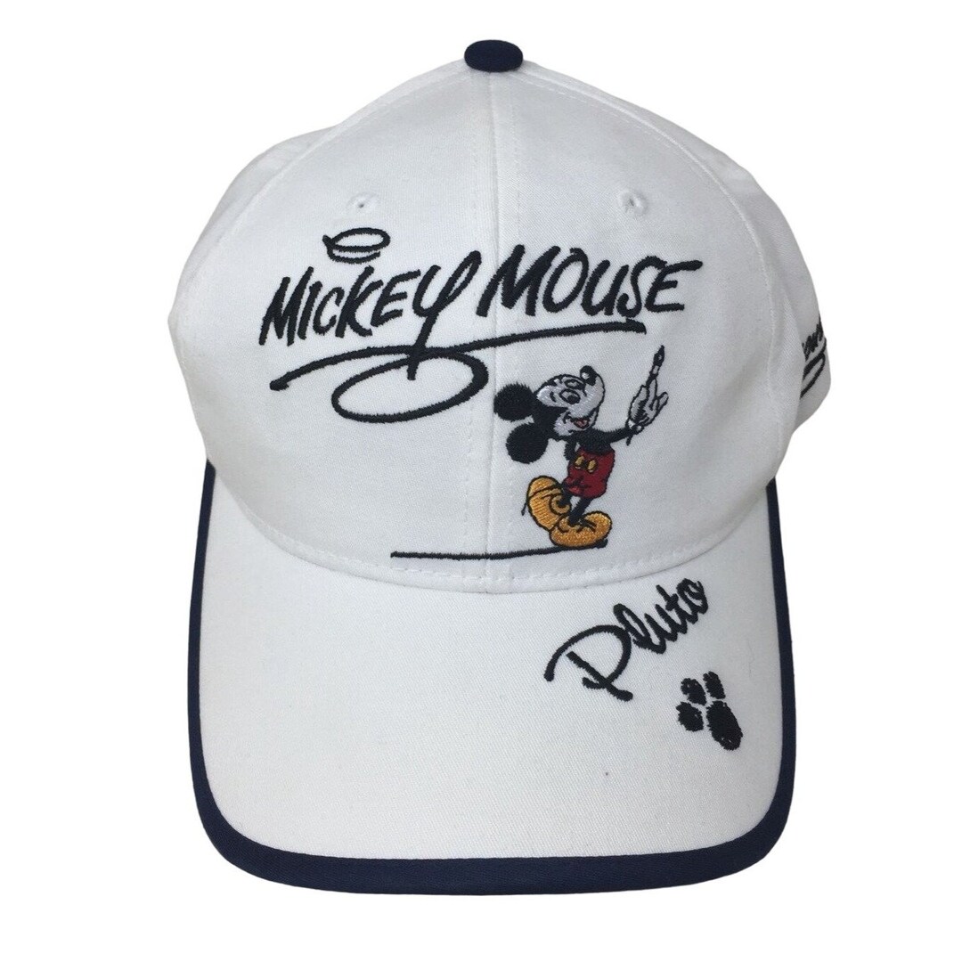 Vintage Walt Disney World Baseball Cap Hat Mickey Mouse, Pluto, Minnie ...