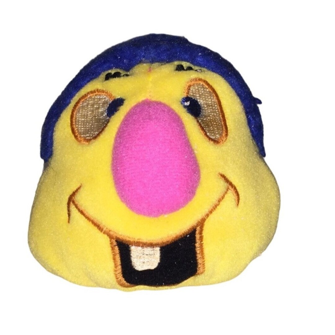 Siilly Slammers Vintage Plush Bean Bag Novelty Toy Blue Hair Large Pink ...