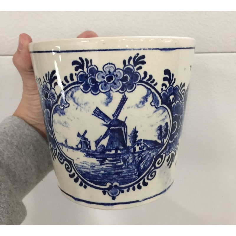 Delft Blue Planter - Etsy