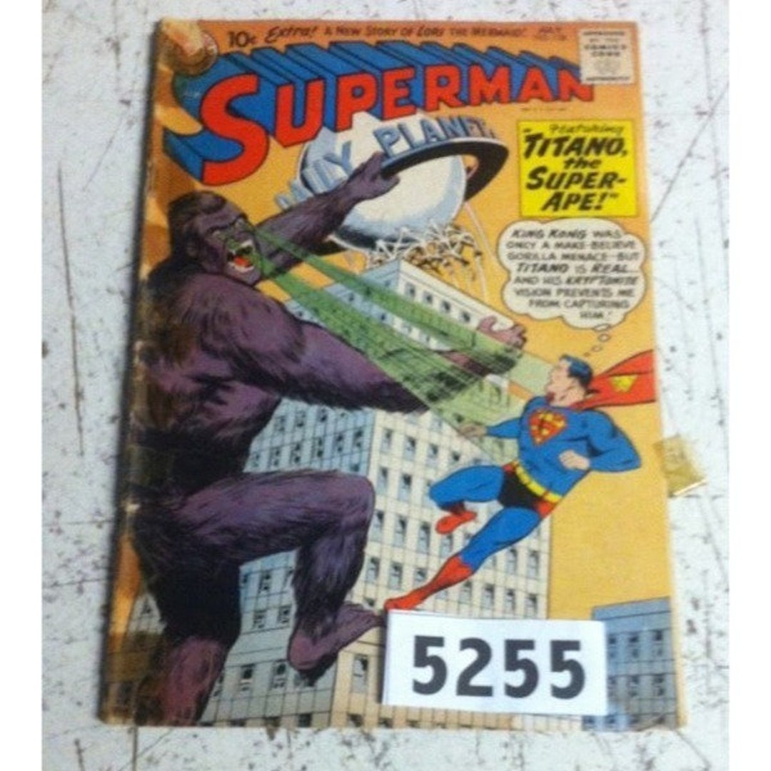 Superman No. 138 Featuring Titano the Super Ape July 1960 - Etsy