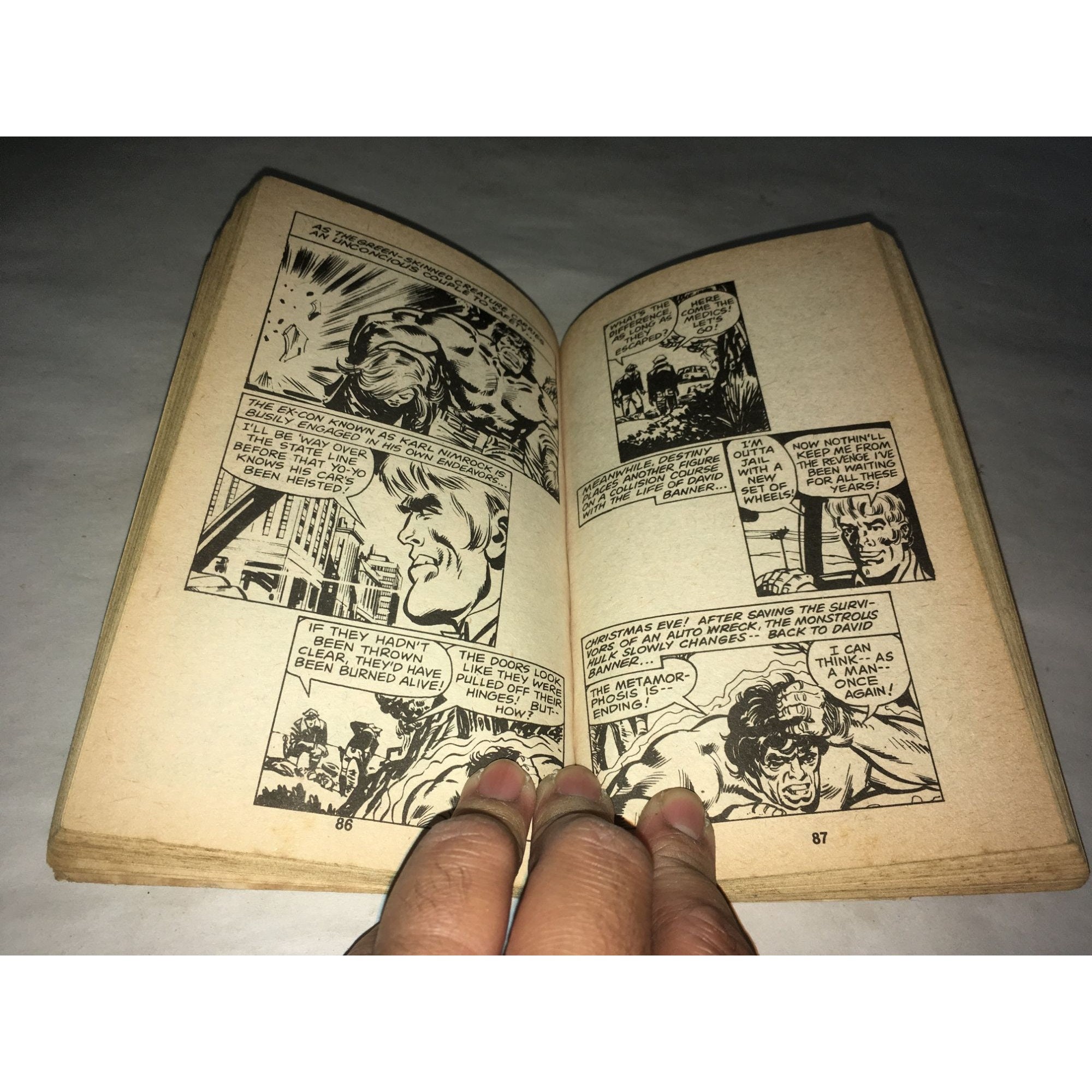 The Incredible Hulk by Stan Lee & Larry Lieber Vintage Paperback Comic ...