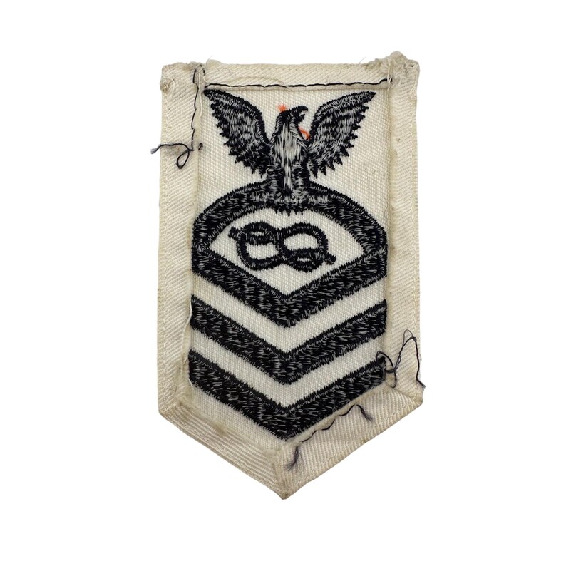 Vintage White and Navy Blue US Navy Rank Insignia for Uniform - Etsy