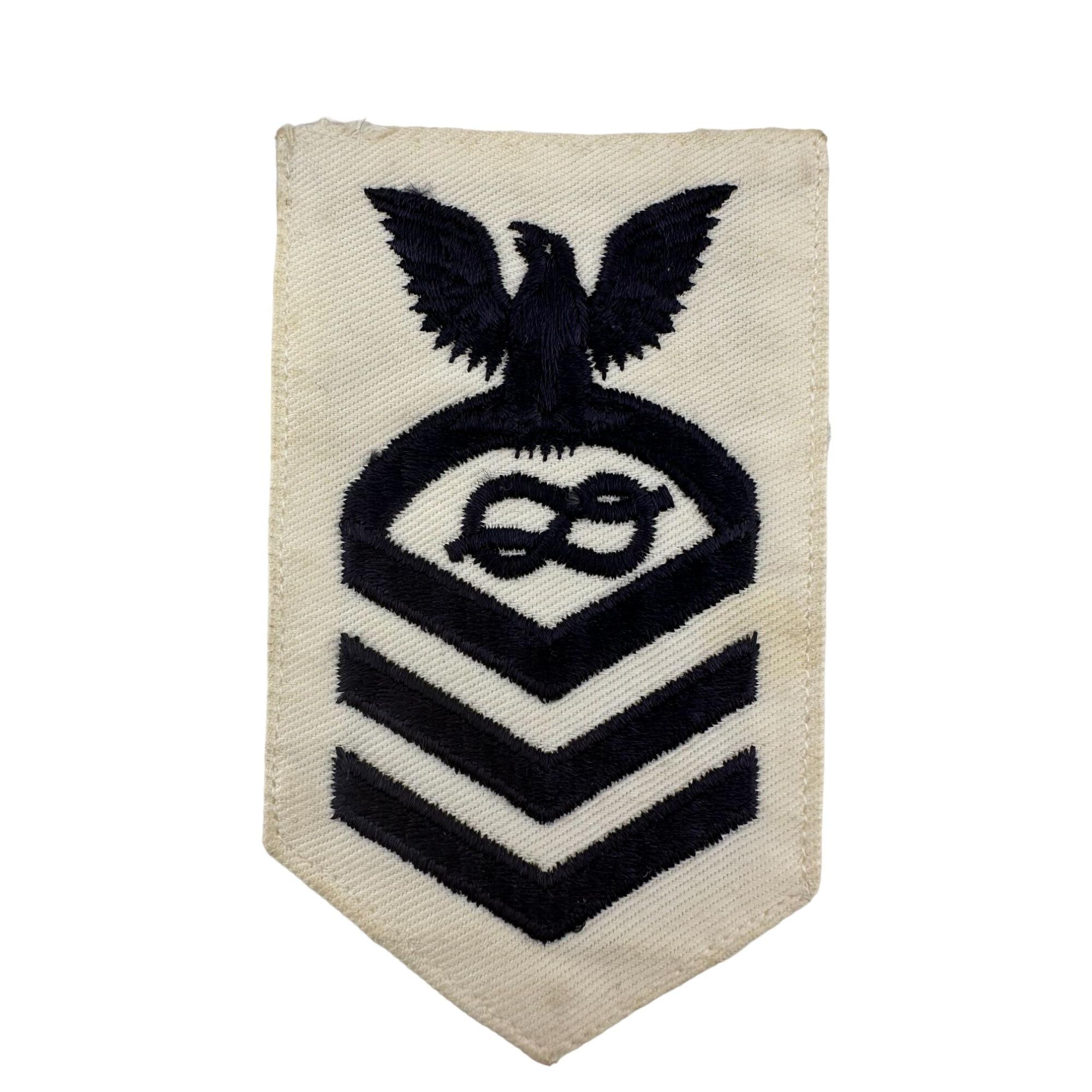Vintage White and Navy Blue US Navy Rank Insignia for Uniform - Etsy