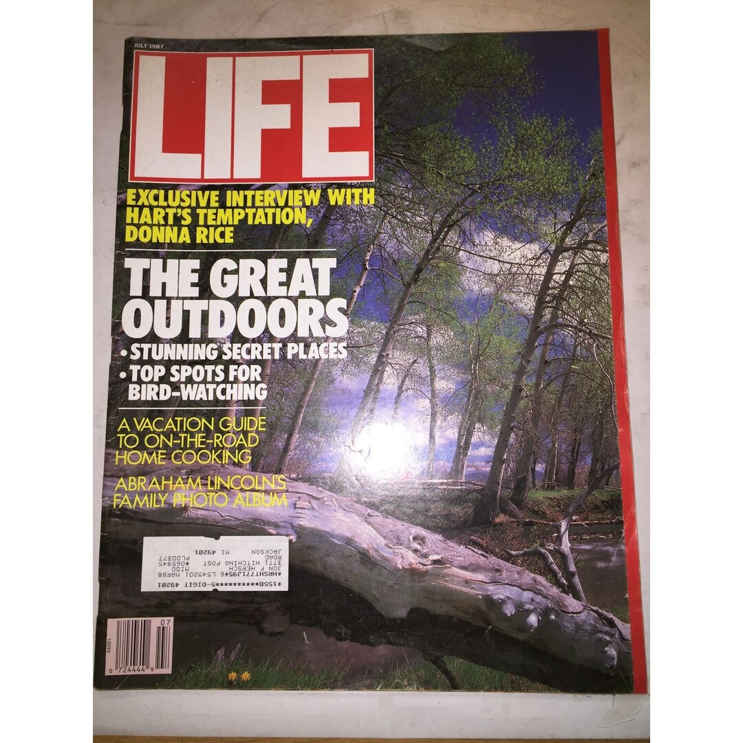 Vintage July 1987 LIFE Magazine the Great Outdoors - Etsy