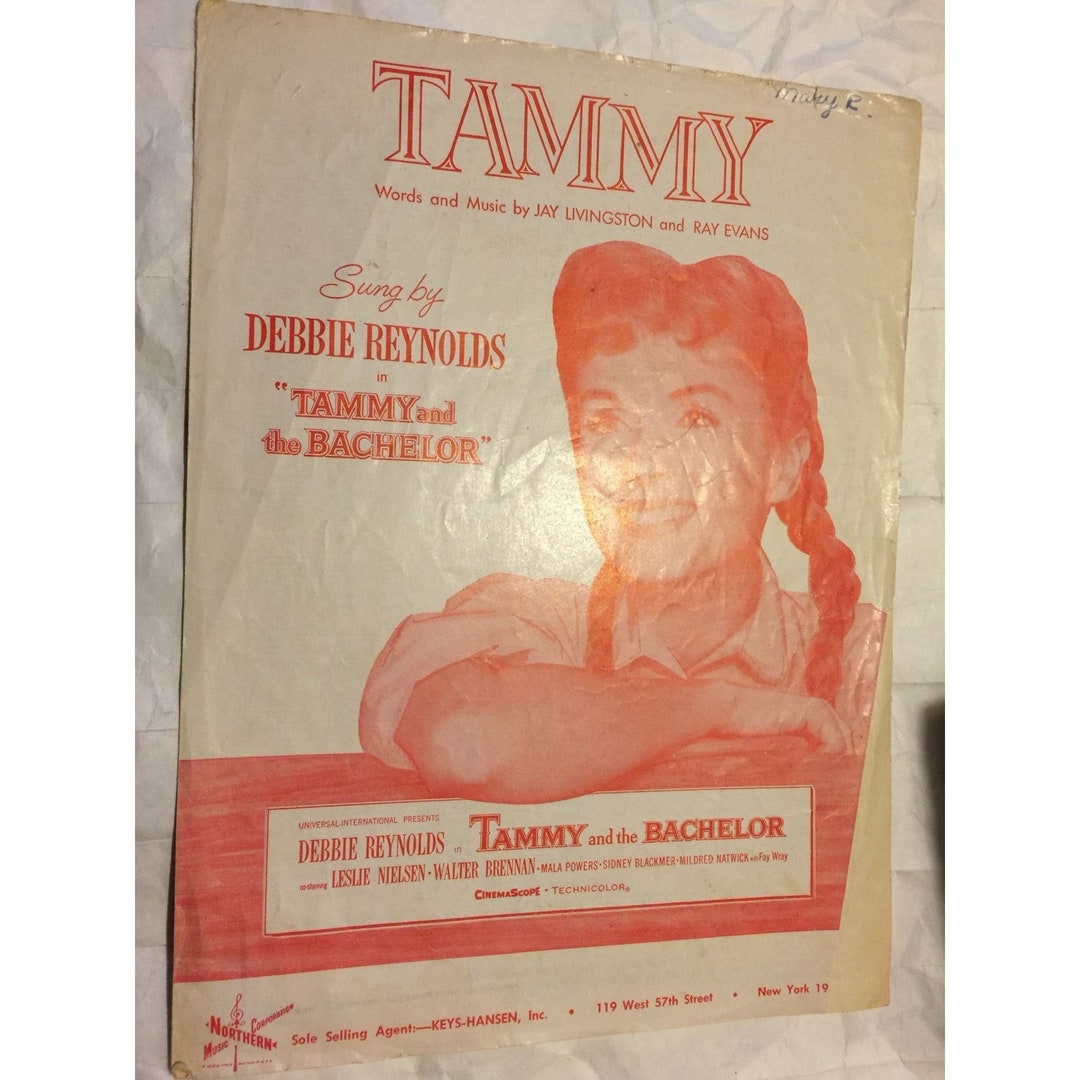 Tammy by Debbie Reynolds From Tammy and the Bachelor Vintage Sheet ...