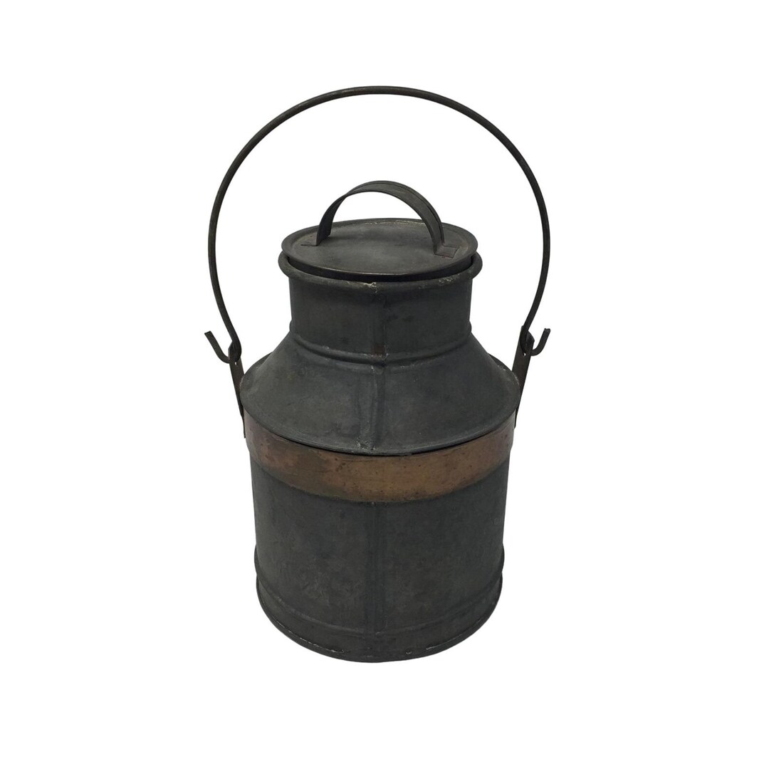 Vintage Metal Milk/cream Can With Handle 6.5'' Tall - Etsy