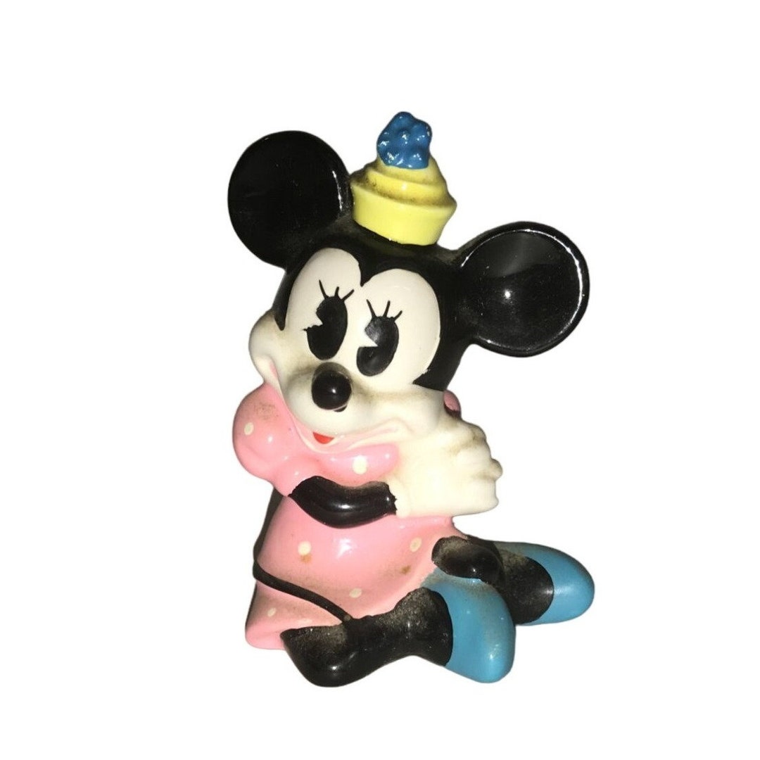 Vintage Disney Collectible Minnie Mouse Figurine Retro Style - Etsy