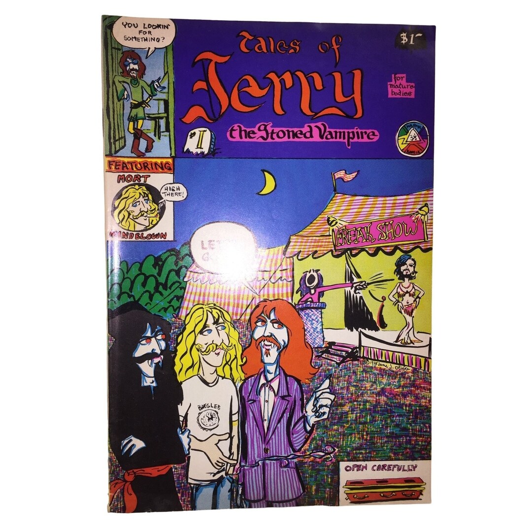 Tales of Jerry the Stoned Vampire No 1 1978 Jane J Oliver - Etsy