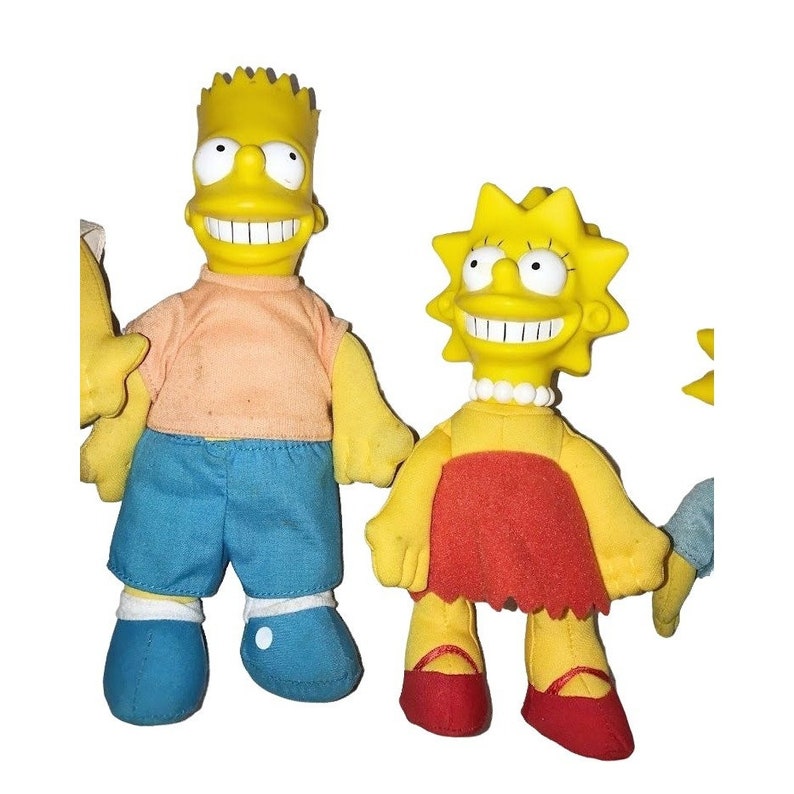 Vintage SIMPSONS Family Dolls Homer, Bart, Lisa and Maggie TV Show ...
