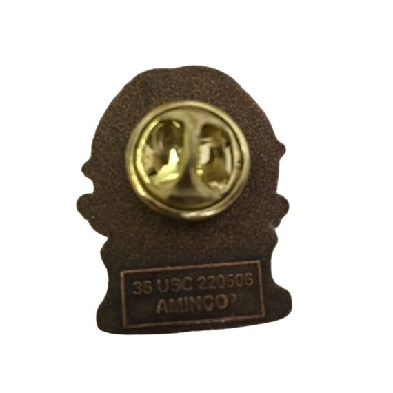 Vintage Bronze USA Olympics Pin Athletes Holding up t… - Gem