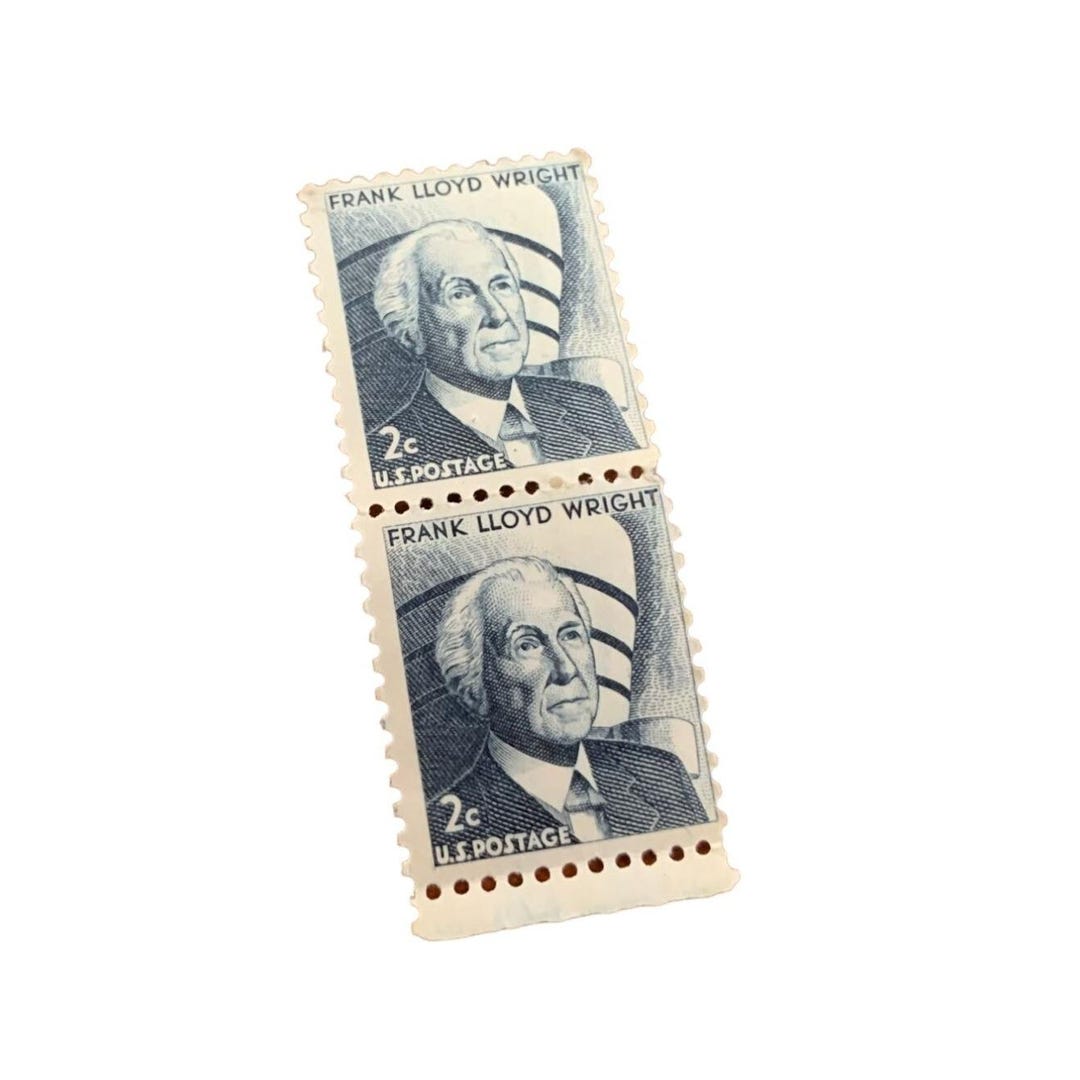 Vintage Frank Lloyd Wright 2 Cent Collectible Postage Stamps 2 - Etsy