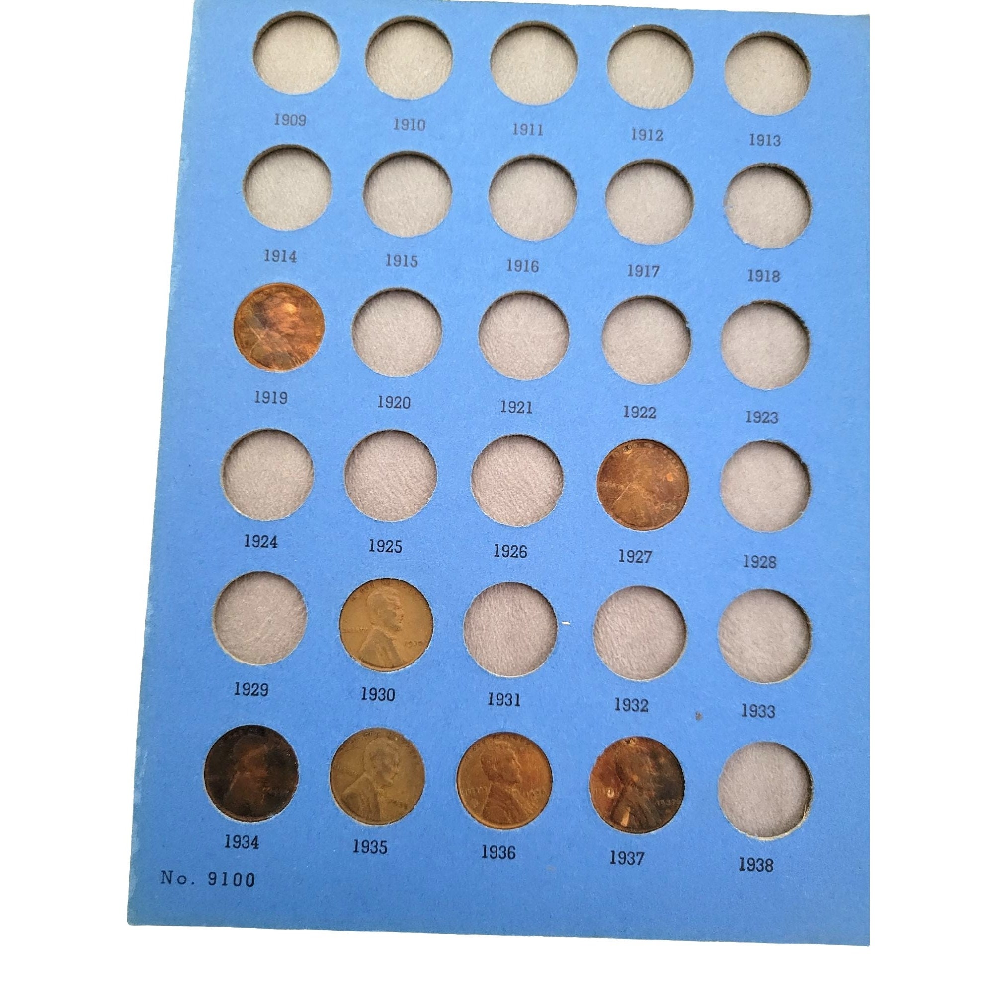 Coin Books One a Year Cent Collection 1909 to Date & Lincoln Cent ...