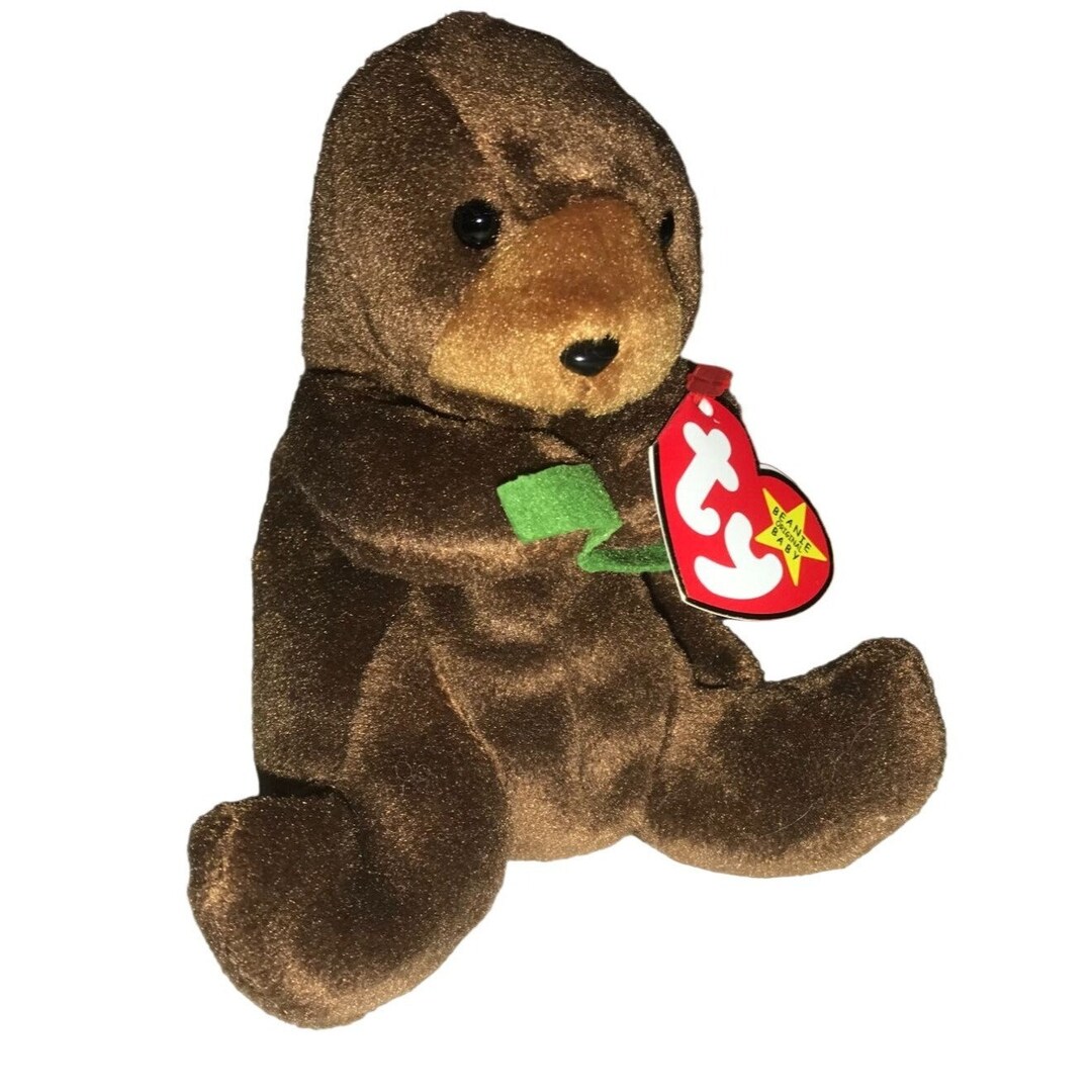 Vintage 1996 TY Beanie Original Baby Seaweed the Otter - Etsy