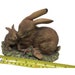 Vintage Rabbit With Baby Bunny Figurine Masterpiece Porcelain ...