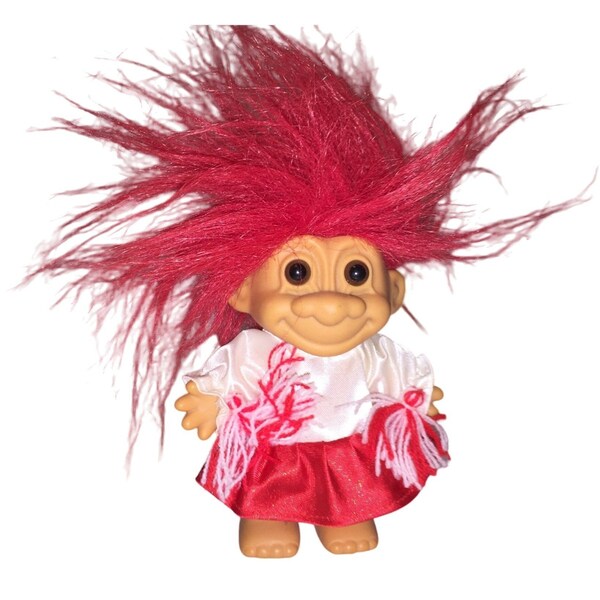 Troll Doll Red White - Etsy