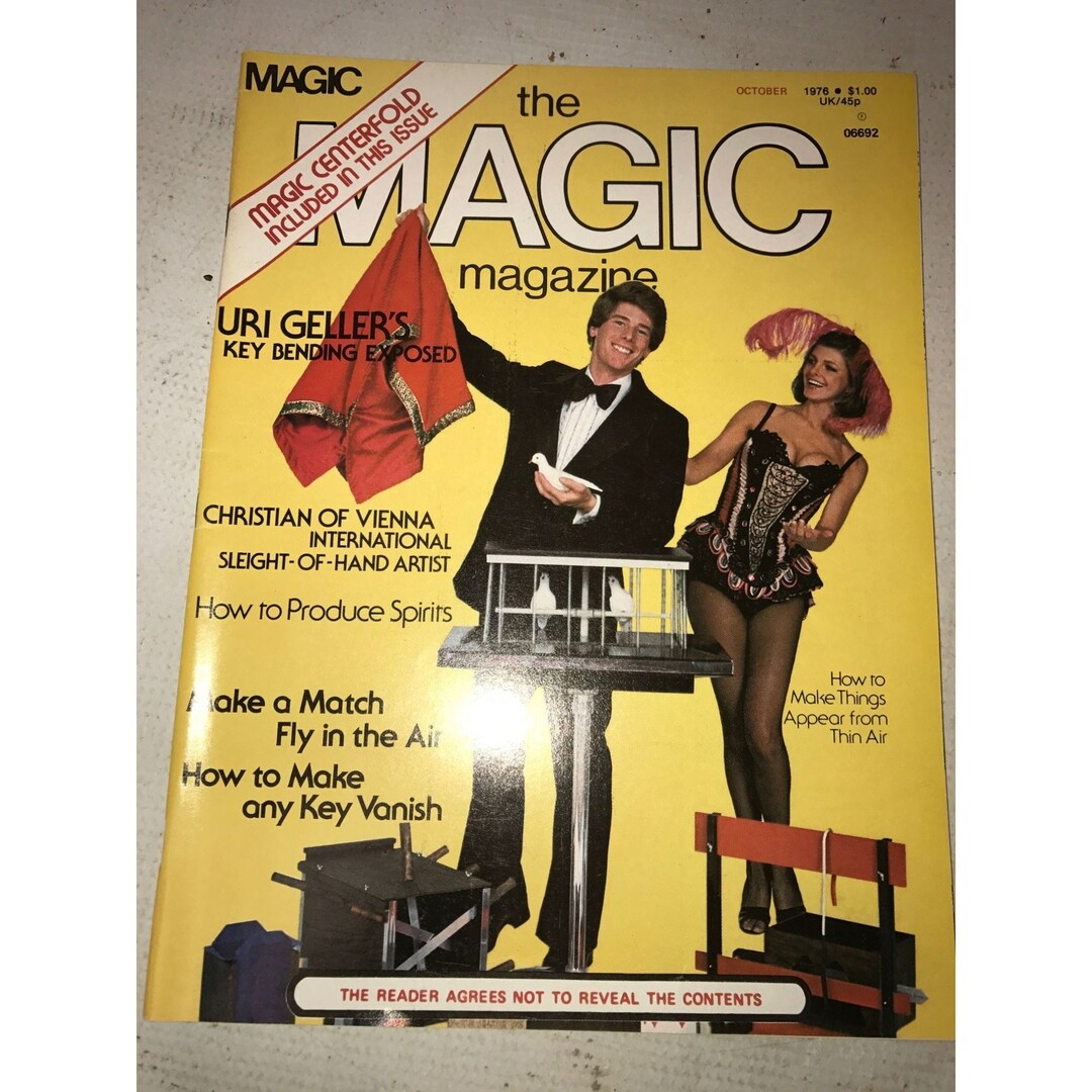 Vintage Collectible October 1976 the Magic Magazine - Etsy