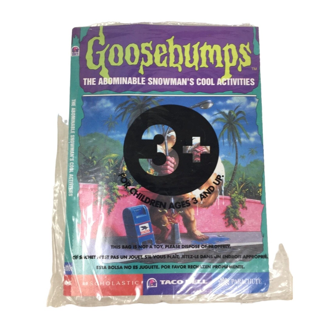 Goosebumps Vintage Taco Bell Restaurant Toy Books the Abominable ...