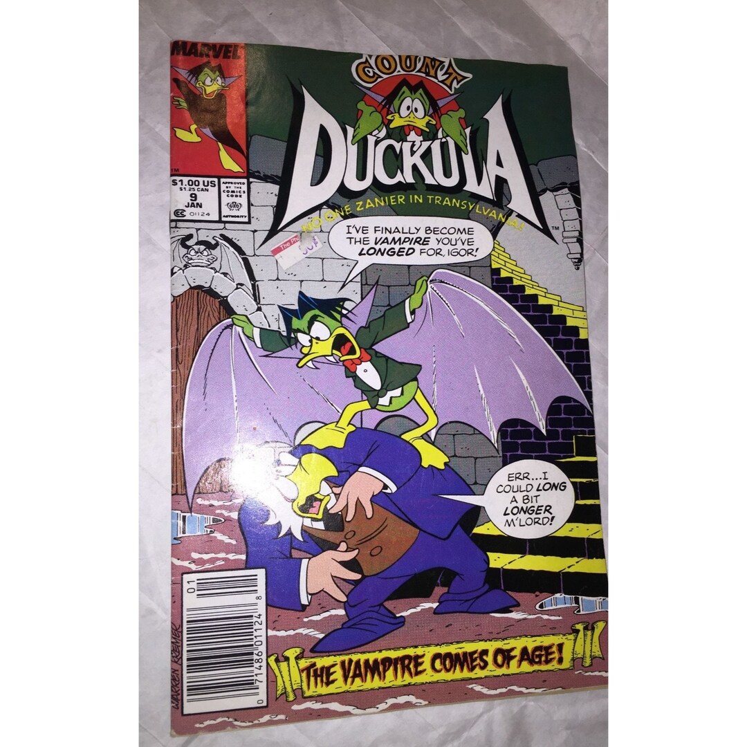 Marvel Comics Count Duckula 9 Vintage Comic Book - Etsy