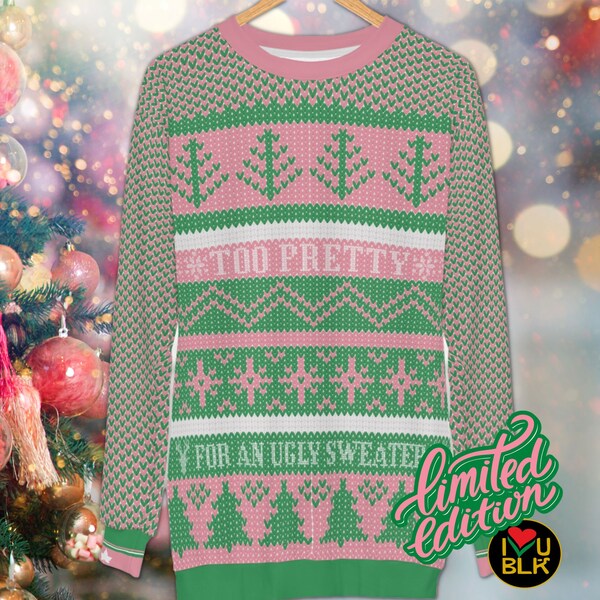 Pink Green Ugly Sweater - Etsy