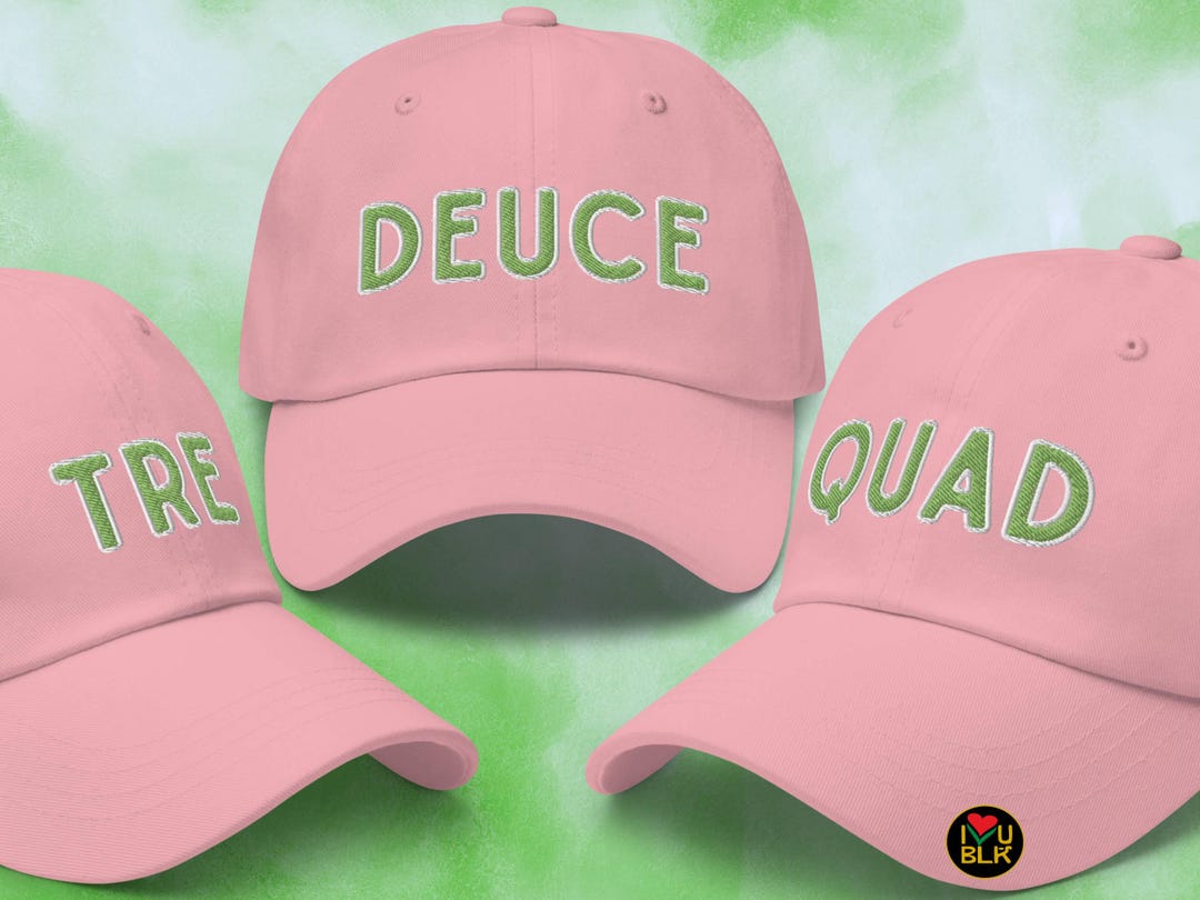 Pink Sorority Line Position Cap | Embroidered Soror Green Name Hat ...