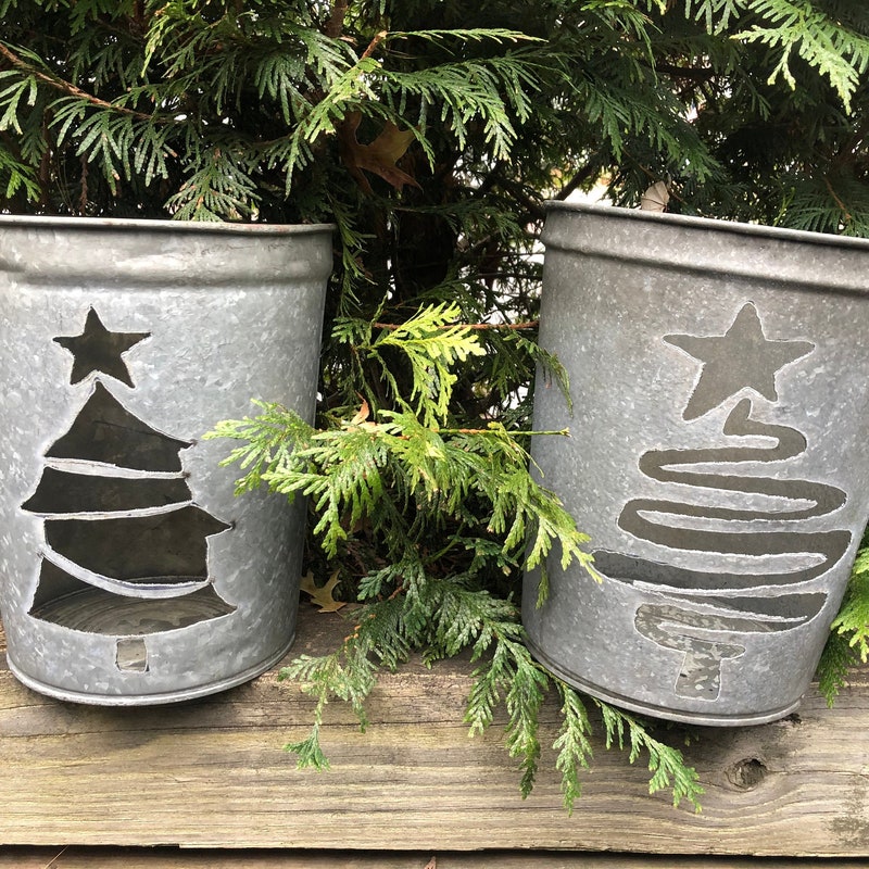 Galvanized Bucket - Etsy
