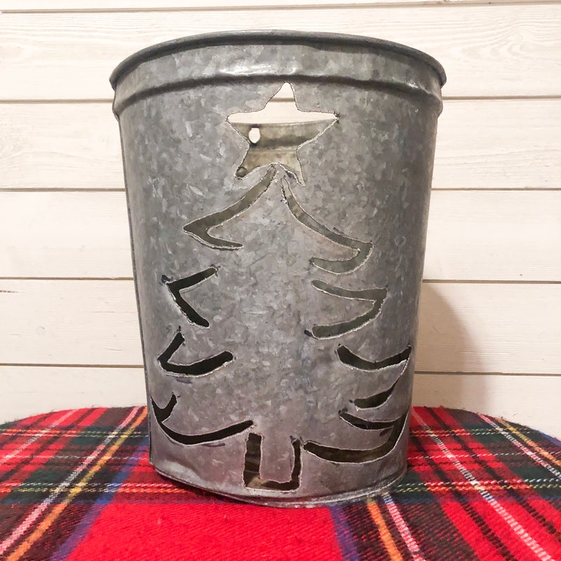 Galvanized Bucket - Etsy
