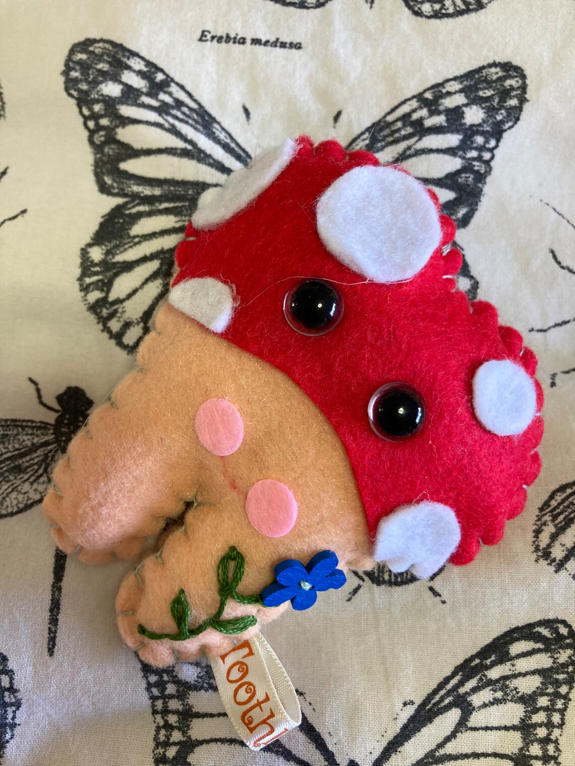 Toadstool Tooth Fairy Pillow, Handmade in Sydney - Etsy