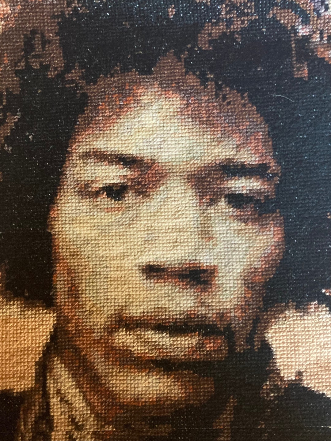 Jimi Hendrix Hand Embroidered Portrait Print, Wall Art - Etsy