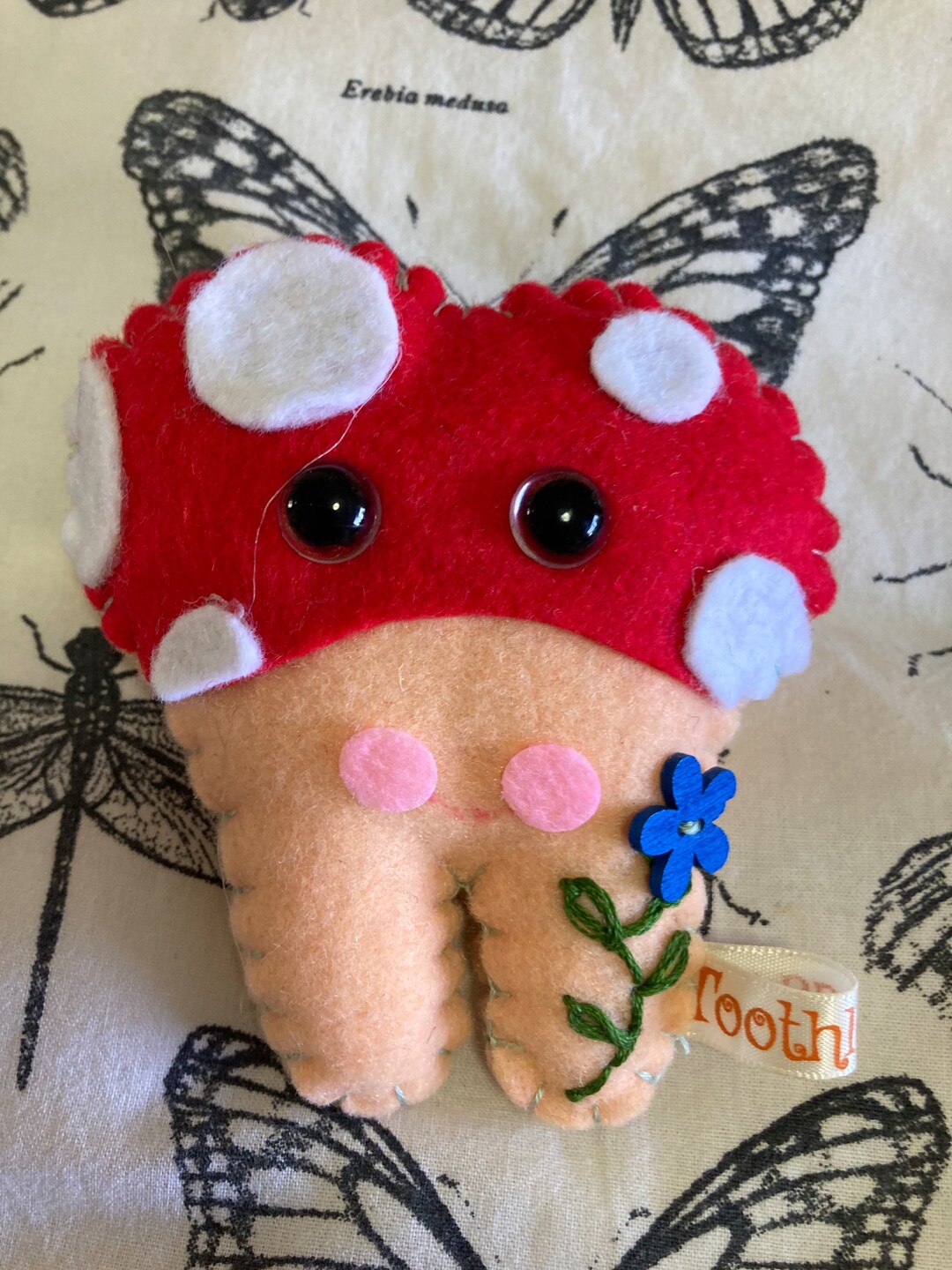Toadstool Tooth Fairy Pillow, Handmade in Sydney - Etsy