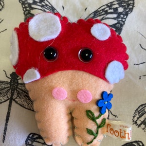 Toadstool Tooth Fairy Pillow, Handmade in Sydney - Etsy