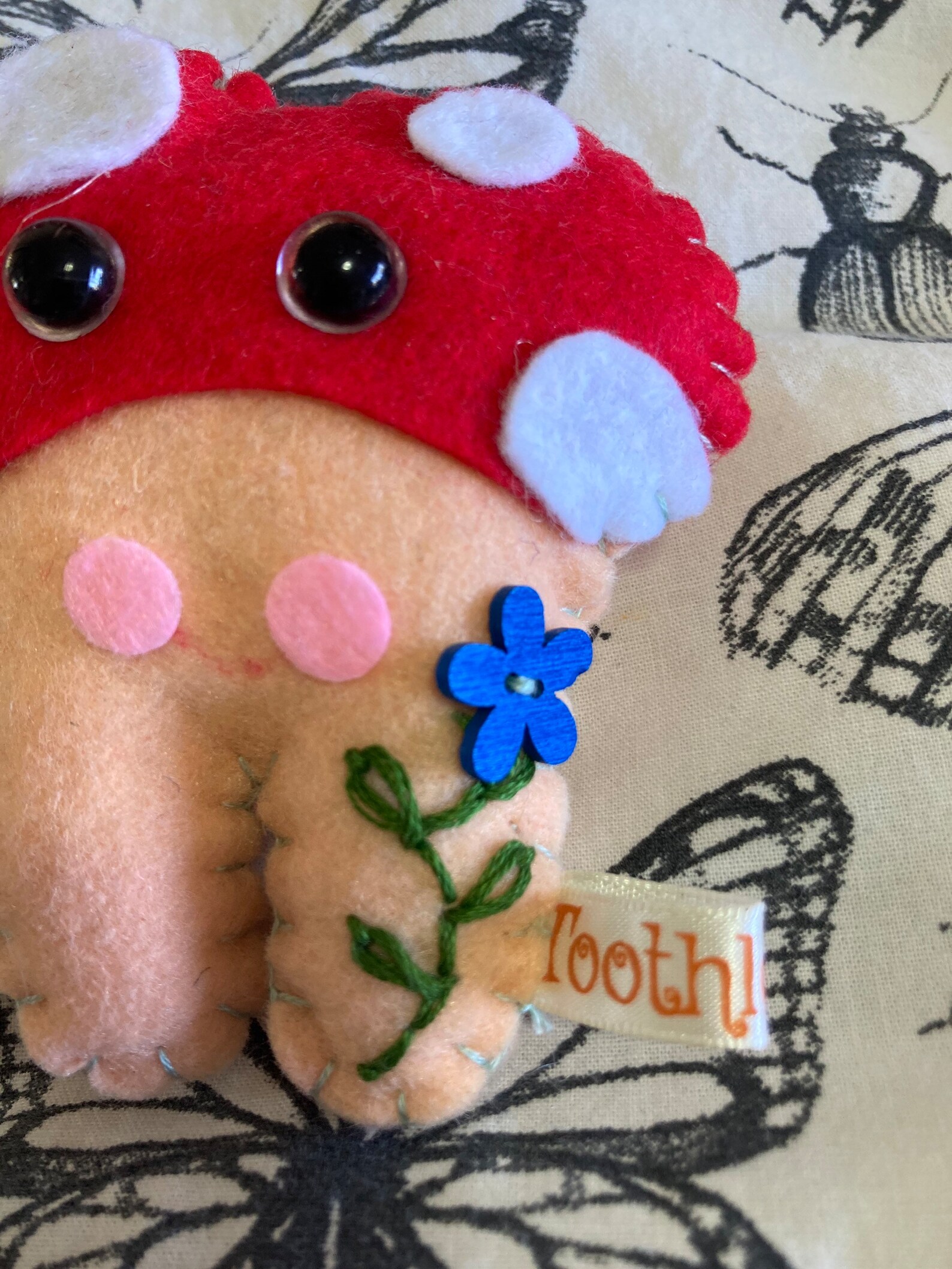 Toadstool Tooth Fairy Pillow, Handmade in Sydney - Etsy