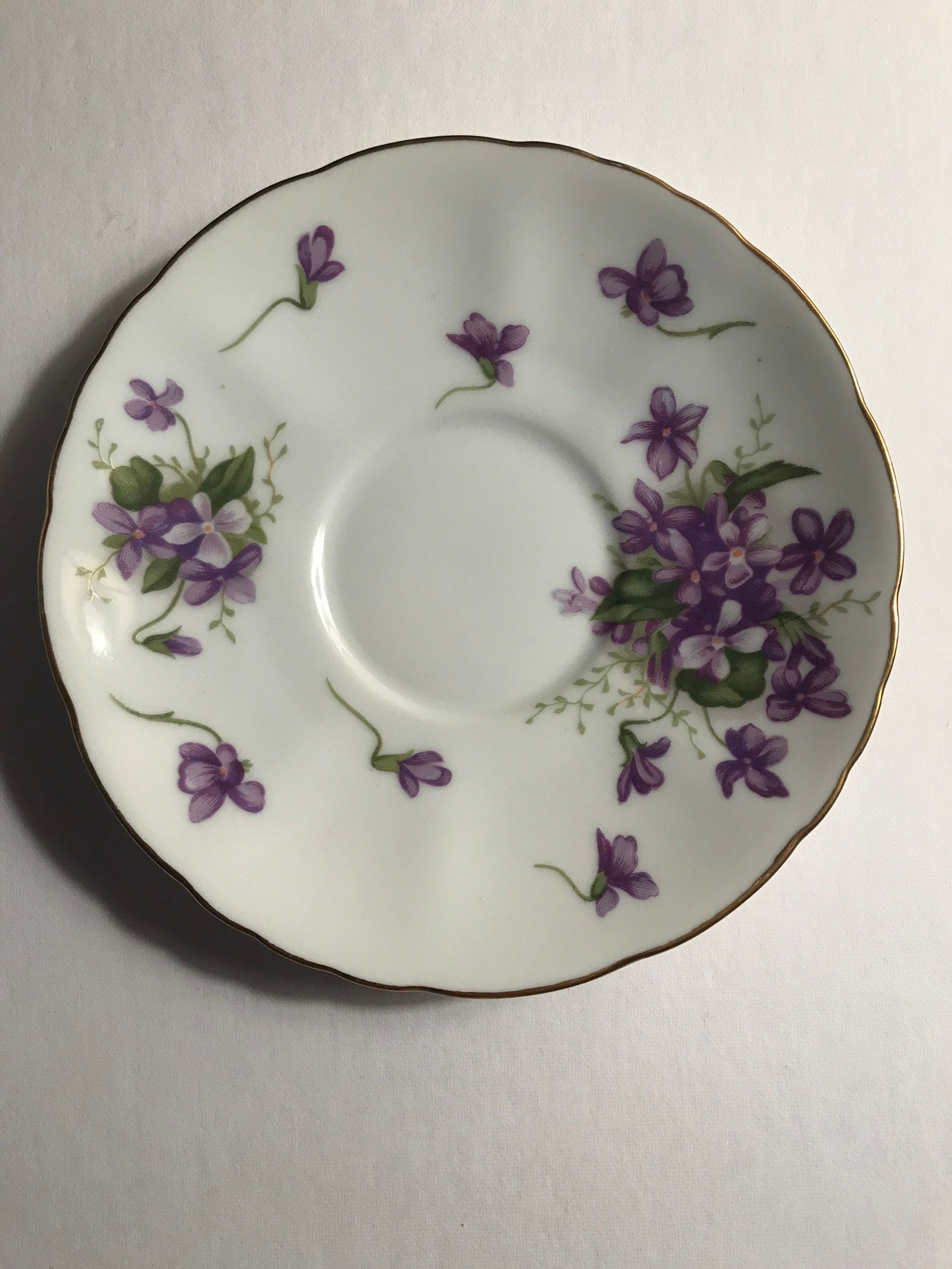 Rossetti Spring Violets Occupied Japan Footed Cup & Saucer 1945-1952 ...