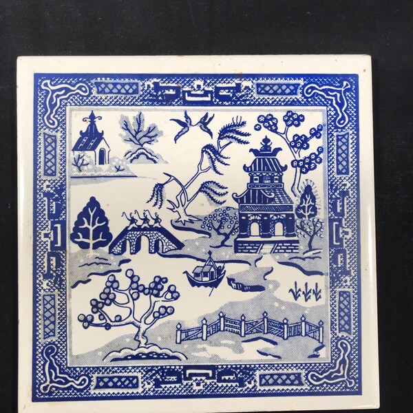Blue Willow Tiles - Etsy