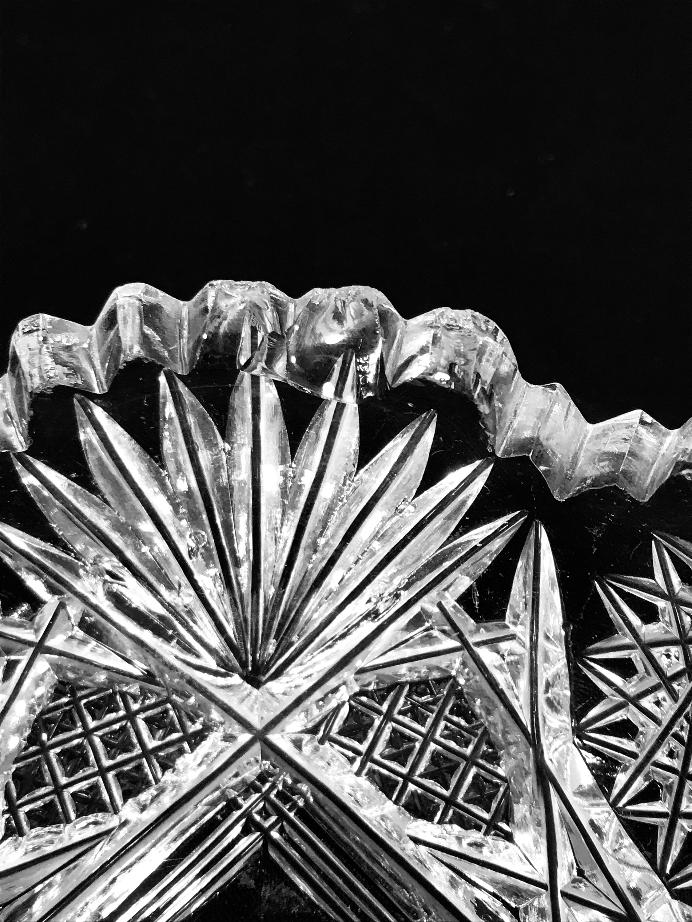 ABCG American Brilliant Cut Glass 6 Bowl Hobstar & Fan Pattern C.1910 ...