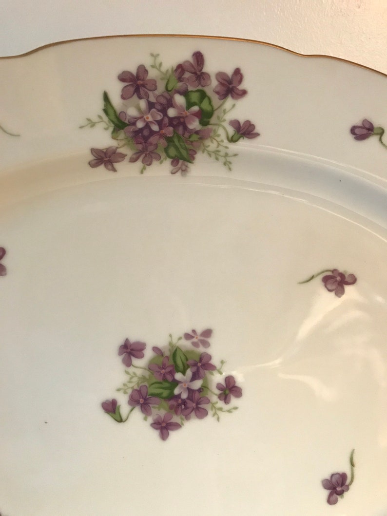 Rossetti Spring Violets Japan 16 1/2" Platter Hand Painted - Etsy