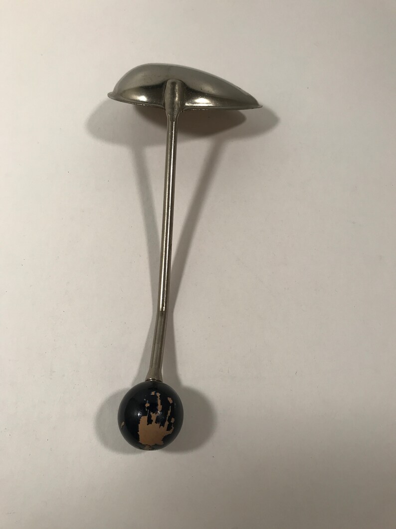 Hazel Atlas Cobalt Ritz Blue Punch Bowl Chrome Stand Art Deco Ladle MCM ...