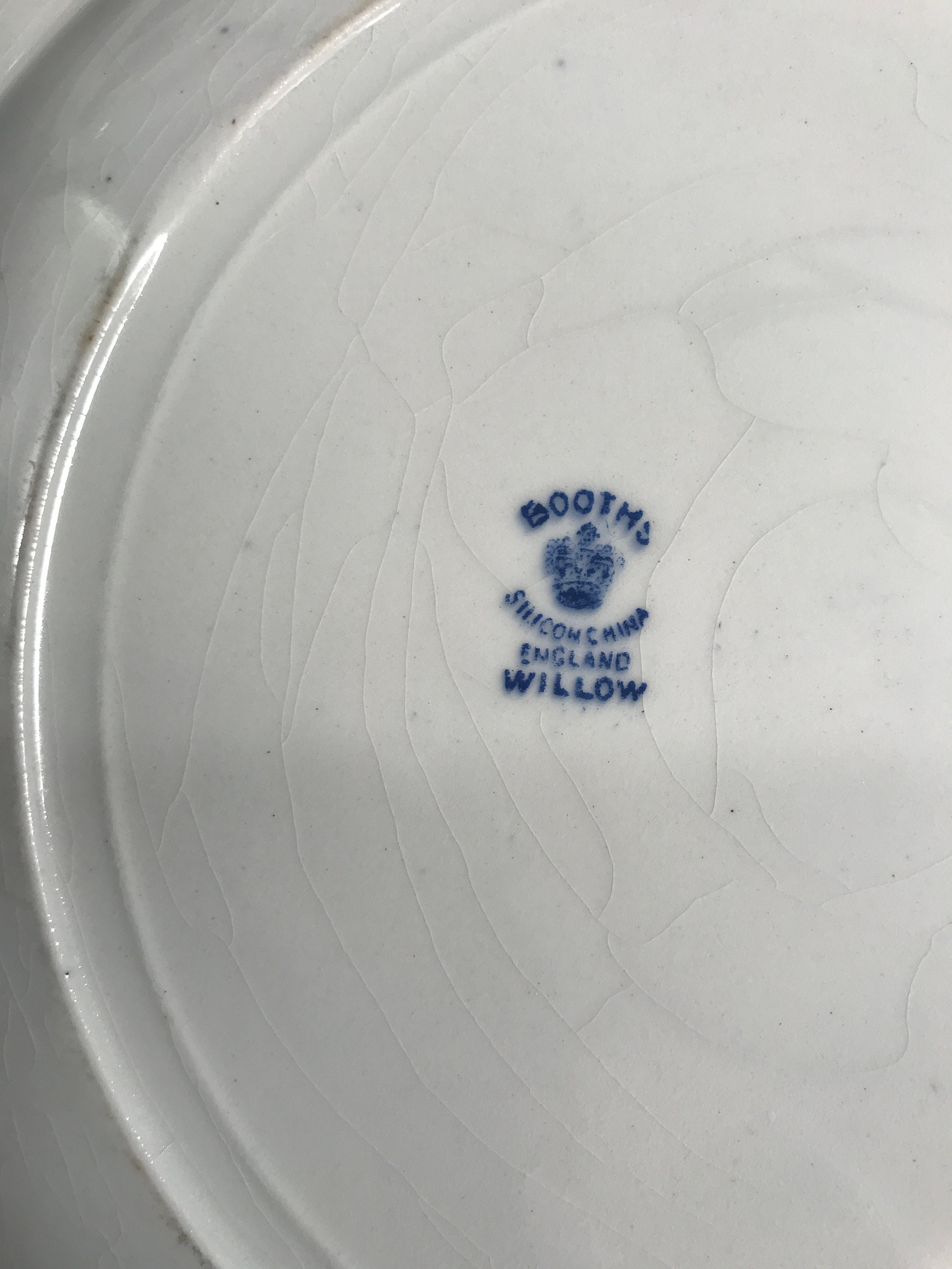 PR Booths Blue Willow Silicon China Made in 1925 10" Dinner Plates - Etsy