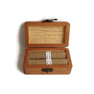 Rustic Ring Bearer Box, Wedding Rustic Box, Rustic Wood Box, Rustic ...