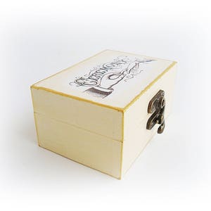 Cream Box, Wedding Ring Box, Marriage Proposal, Wooden Ring Box ...