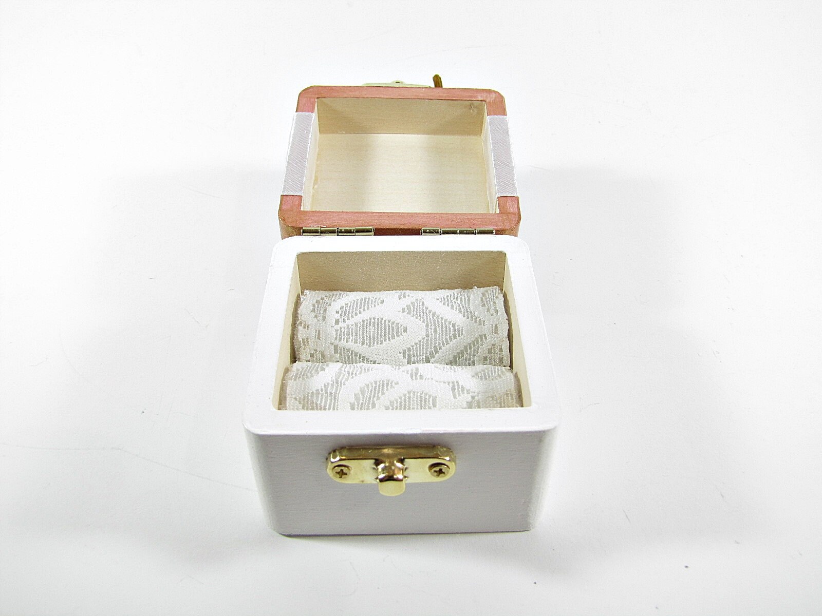 Rose Gold Ring Box Proposal ring box Rose gold and White | Etsy